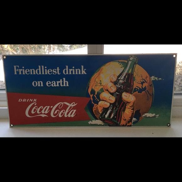 Coca Cola | Wall Decor | Vintage Inspired Cocacola Sign | Poshmark